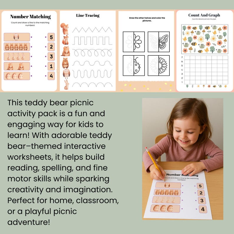 Teddy Bears Picnic Activities Printable | Kids Worksheets Pack ...