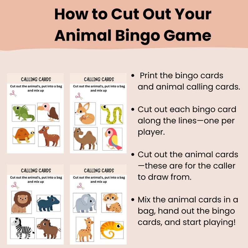 Kids Birthday Bingo Game: Printable Pastel Party Activity (A4 Digital ...