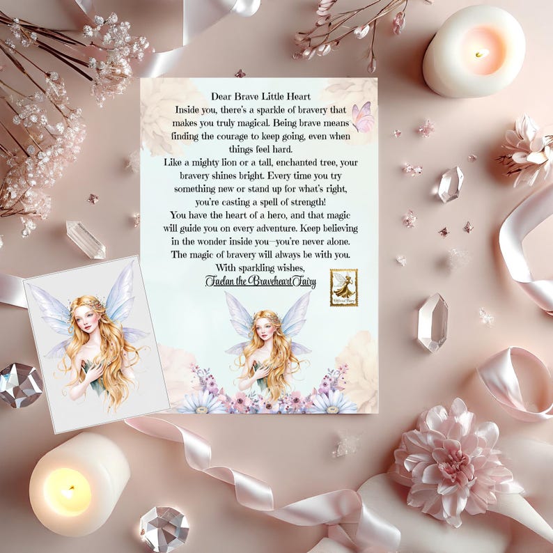 7 Fairy Letters With Matching Portraits – Digital Download | Whimsical ...