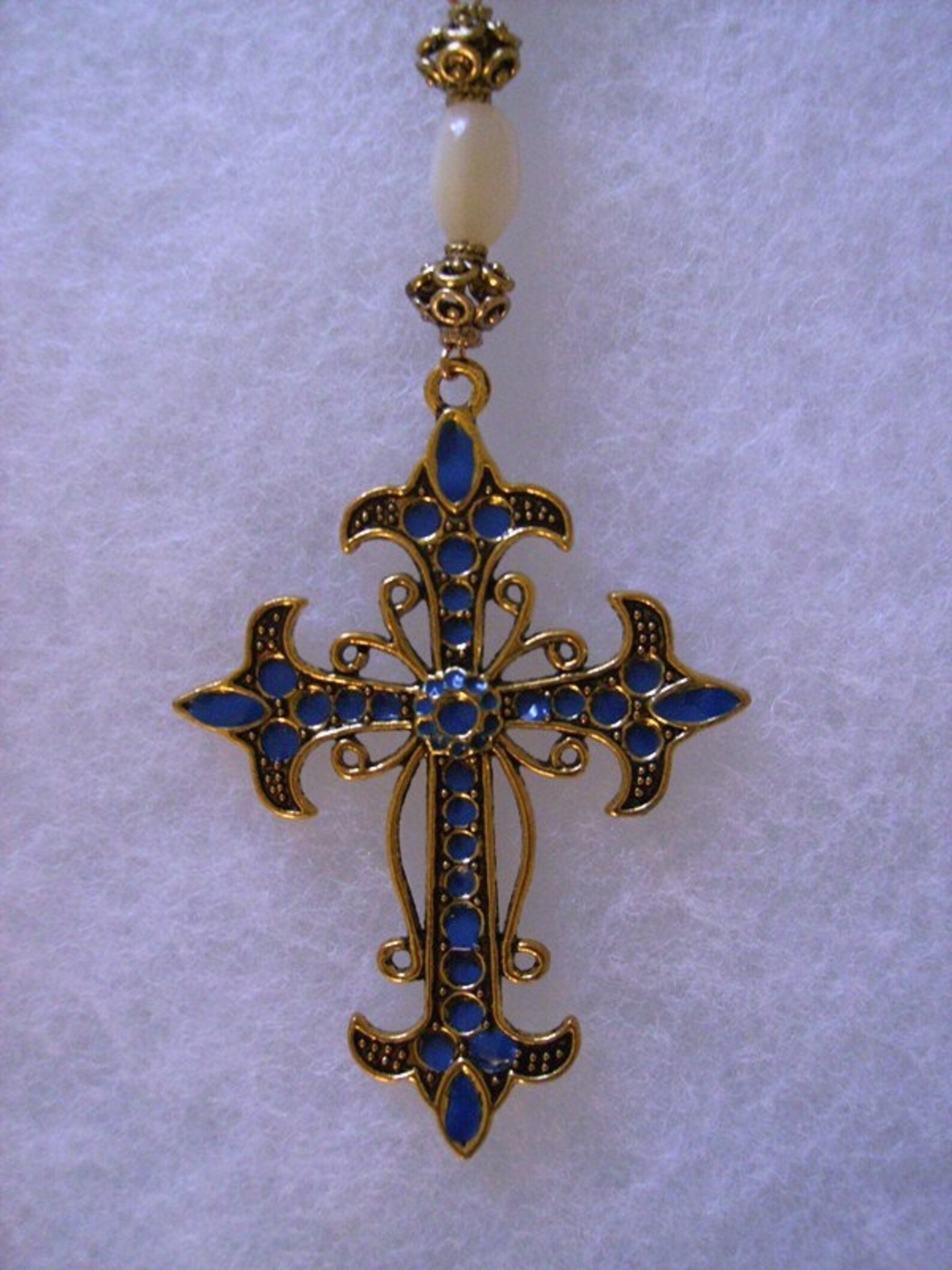 Goth Cross Blue - Etsy