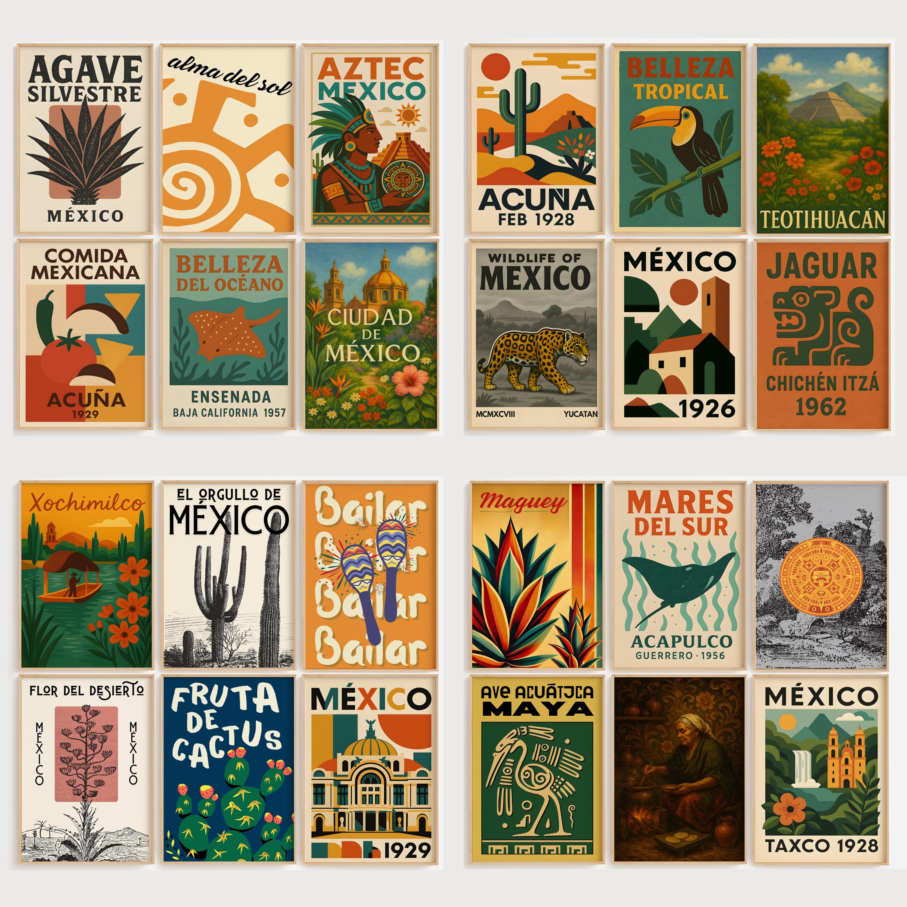 Mexican Mega Bundle | Mexican Folk Art, Mexican Wall Art, Southwest ...