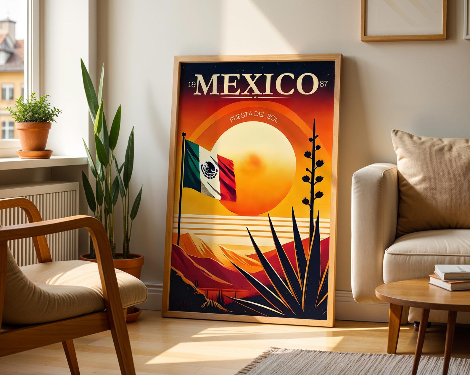Puesta Del Sol Mexican Wall Art, Mexican Culture Print Mexican Summer ...