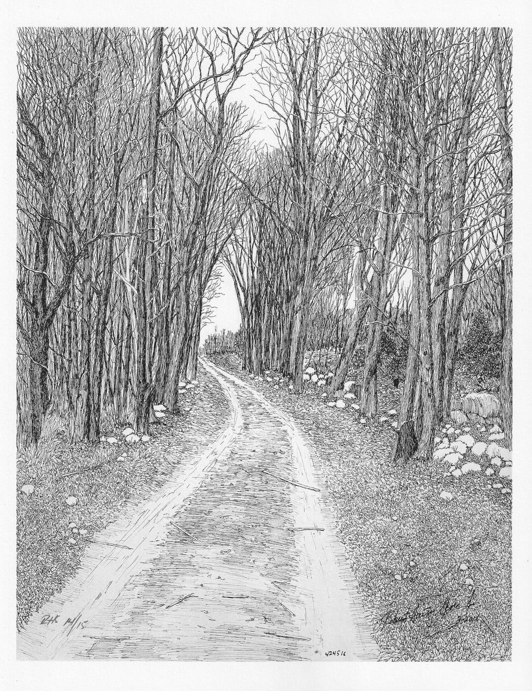 One Lane, One Way, Old Dirt Road - Etsy
