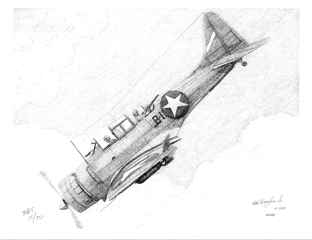 Douglas SBD Dauntless Dive Bomber - Etsy