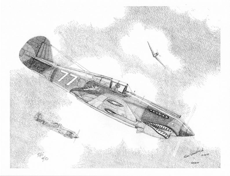 Curtiss P-40 Warhawk - Etsy