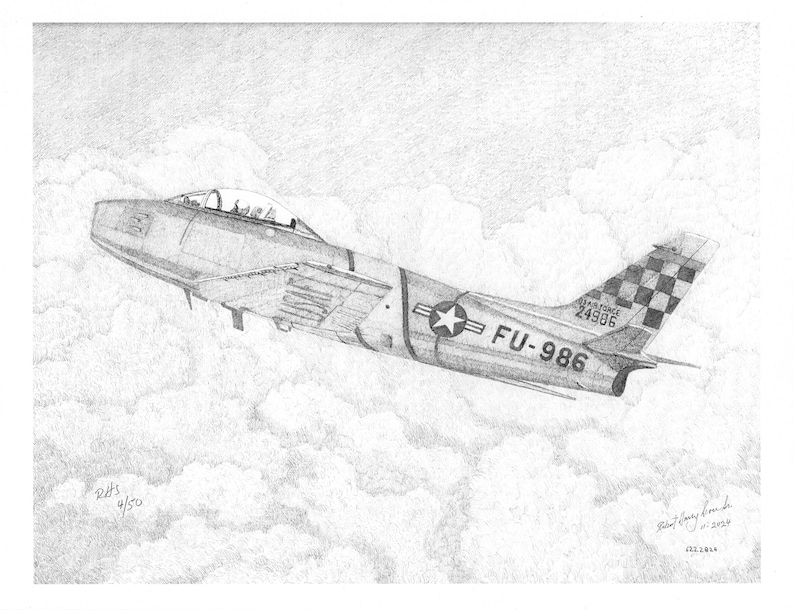 North American F-86 Sabre - Etsy