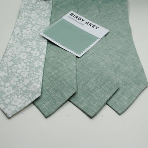 Sage Neckties Wedding Neckties Dusty Sage Neckties Eucalpytus Neckties ...