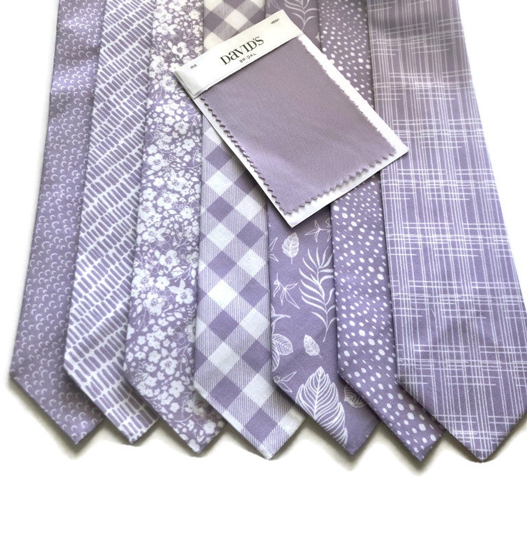 Lavender Neckties Iris Neckties Lavender Linen Neckties Lilac Ties Iris ...