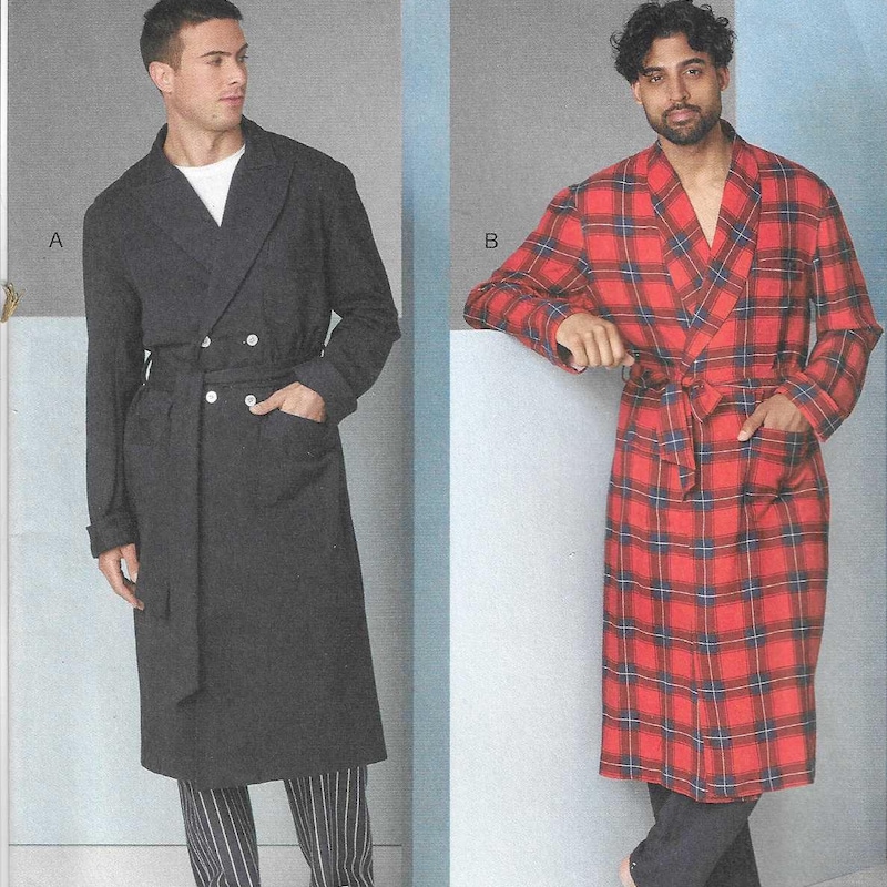Notched Collar Robe - Etsy