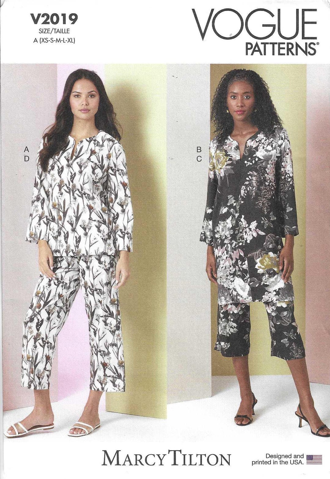 Vogue Pattern V2019 Marcy Tilton Pajama or Lounge Wear With Pullover ...