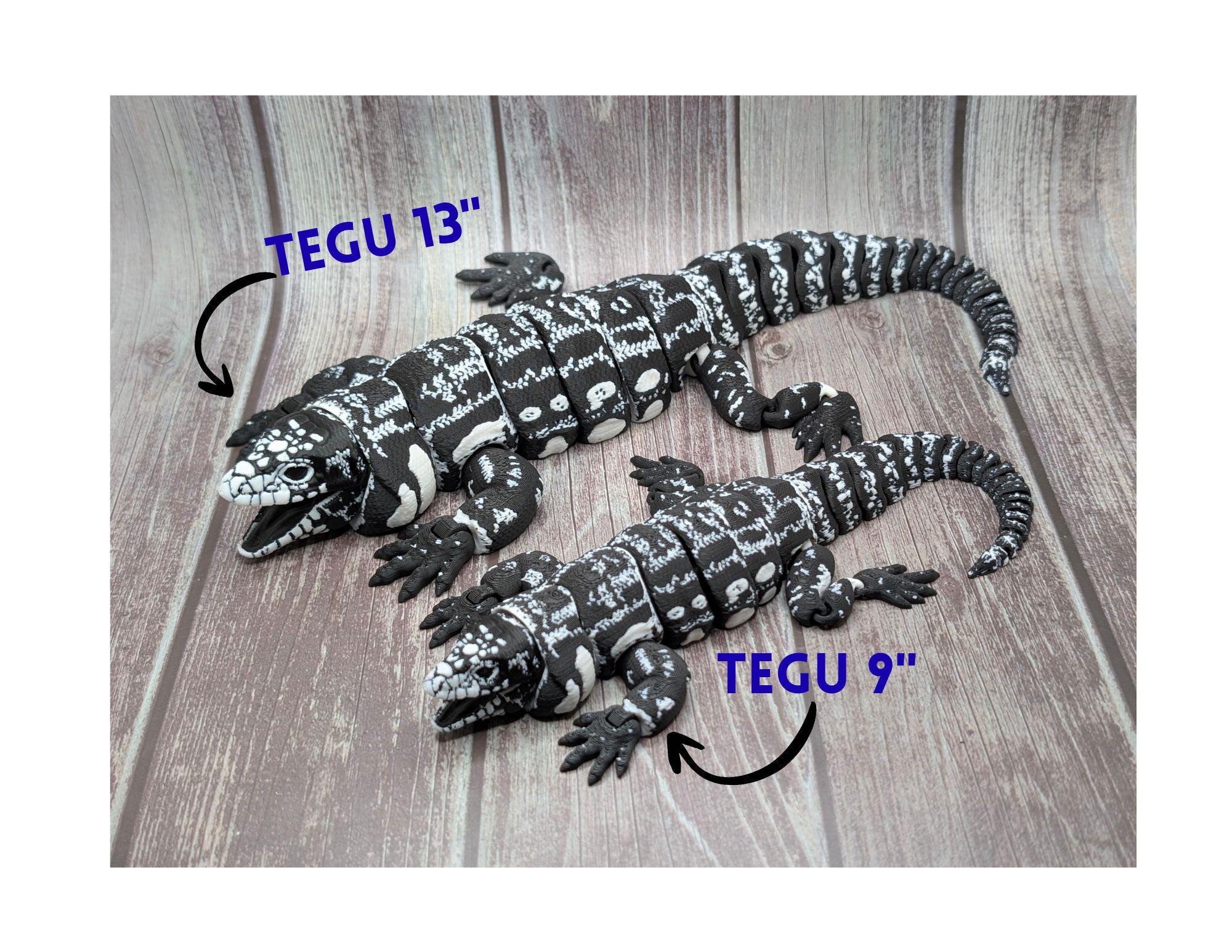 Articulated Tegu Lizard - 3D Printed - Etsy