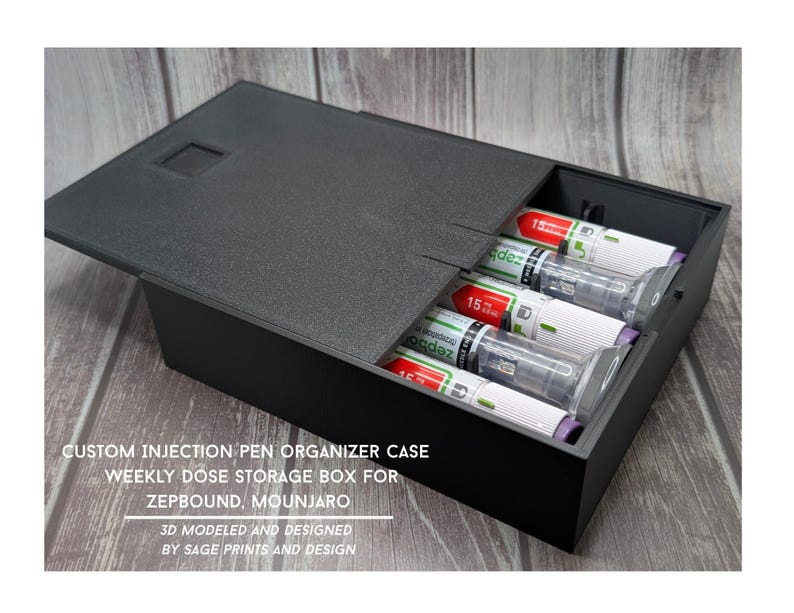 Zepbound/mounjaro Compact 5 Dose Storage Box | Custom Injection Pen ...