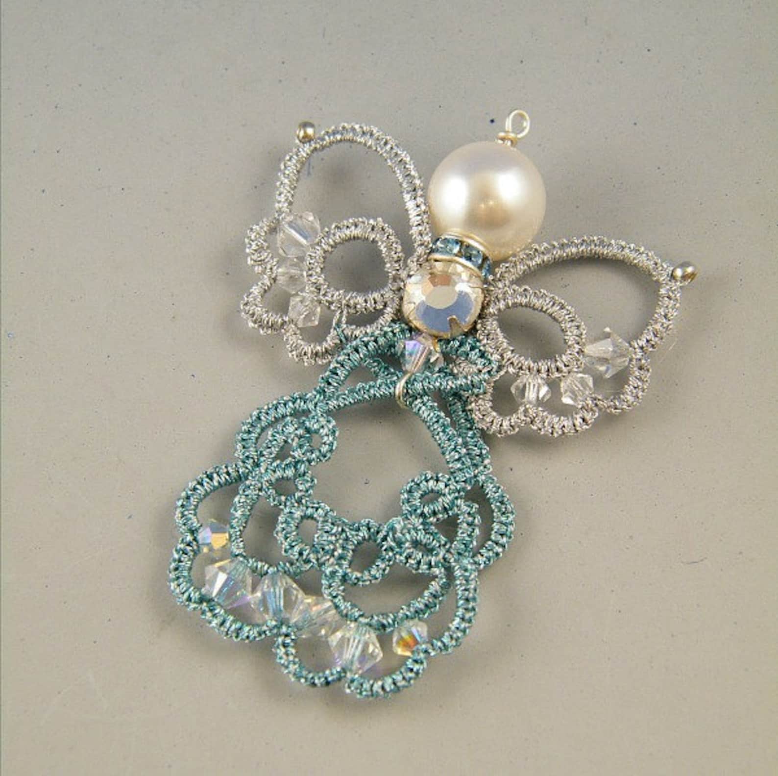 Gabriel, Mini Angel Needle Tatting TUTORIAL, Two Versions - Etsy