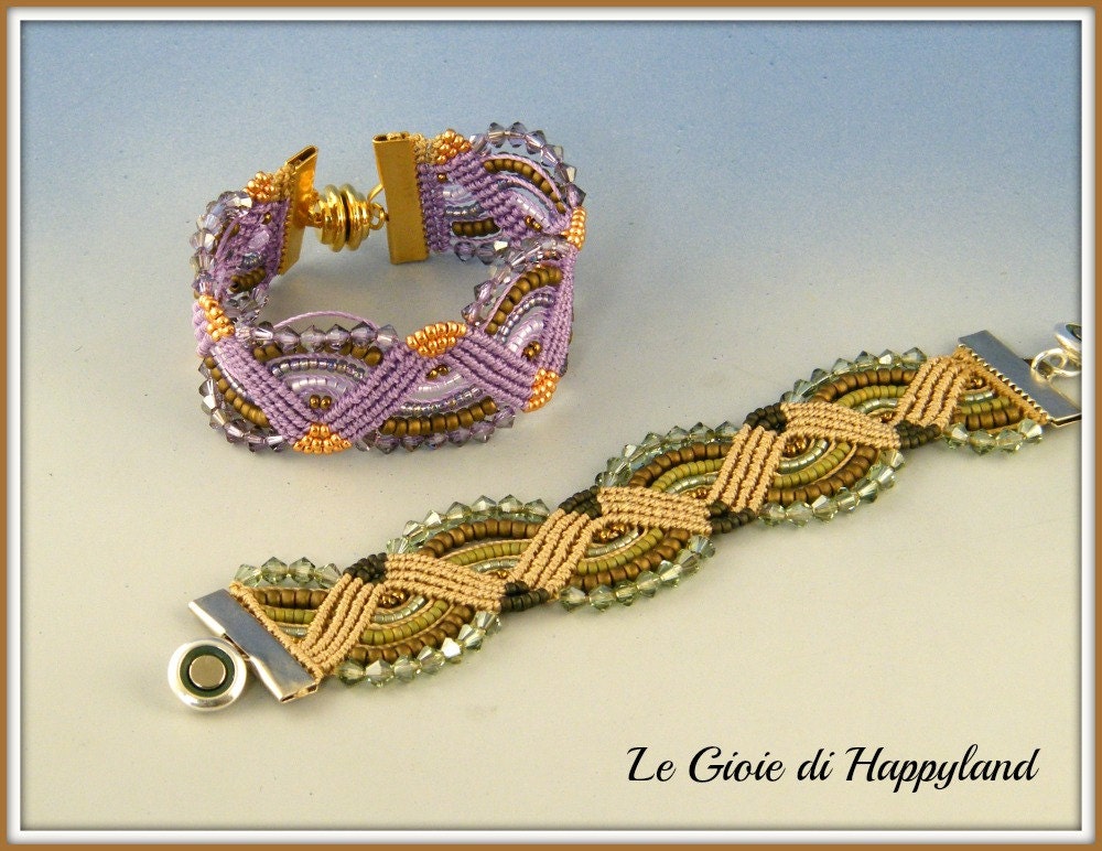 Macrame Waves Bracelet Tutorial Step by Step With Photos - Etsy