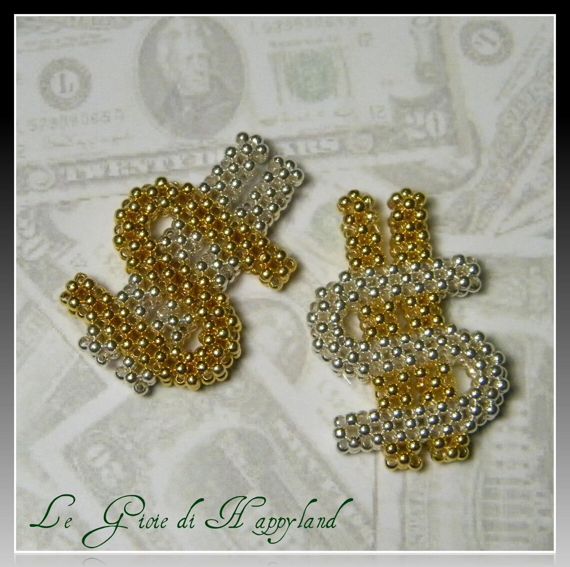 Dollar , Beading CRAW Tutorial - Etsy