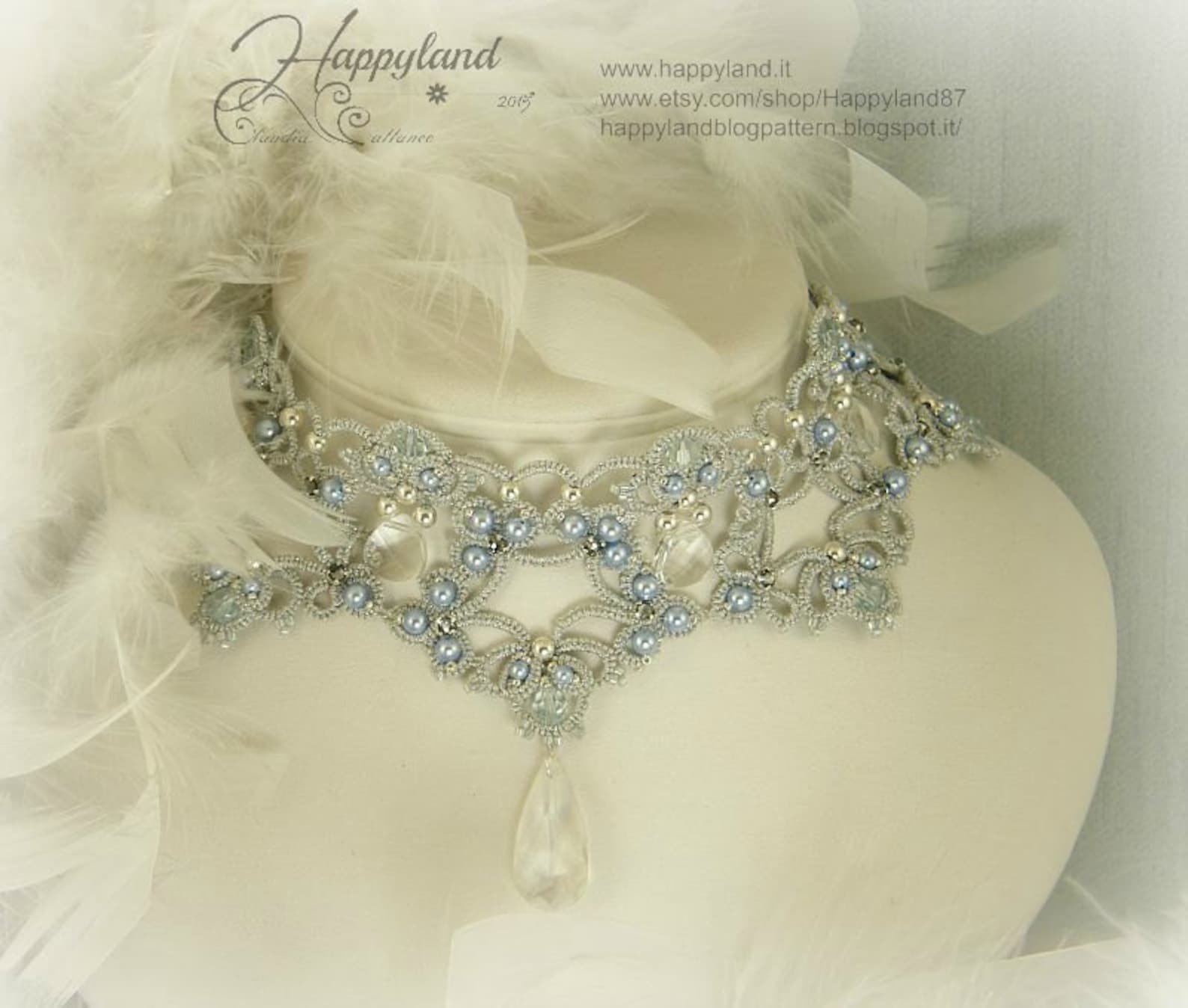 Frozen Realm Necklace Needle Tatting Kit and Tutorial Step - Etsy