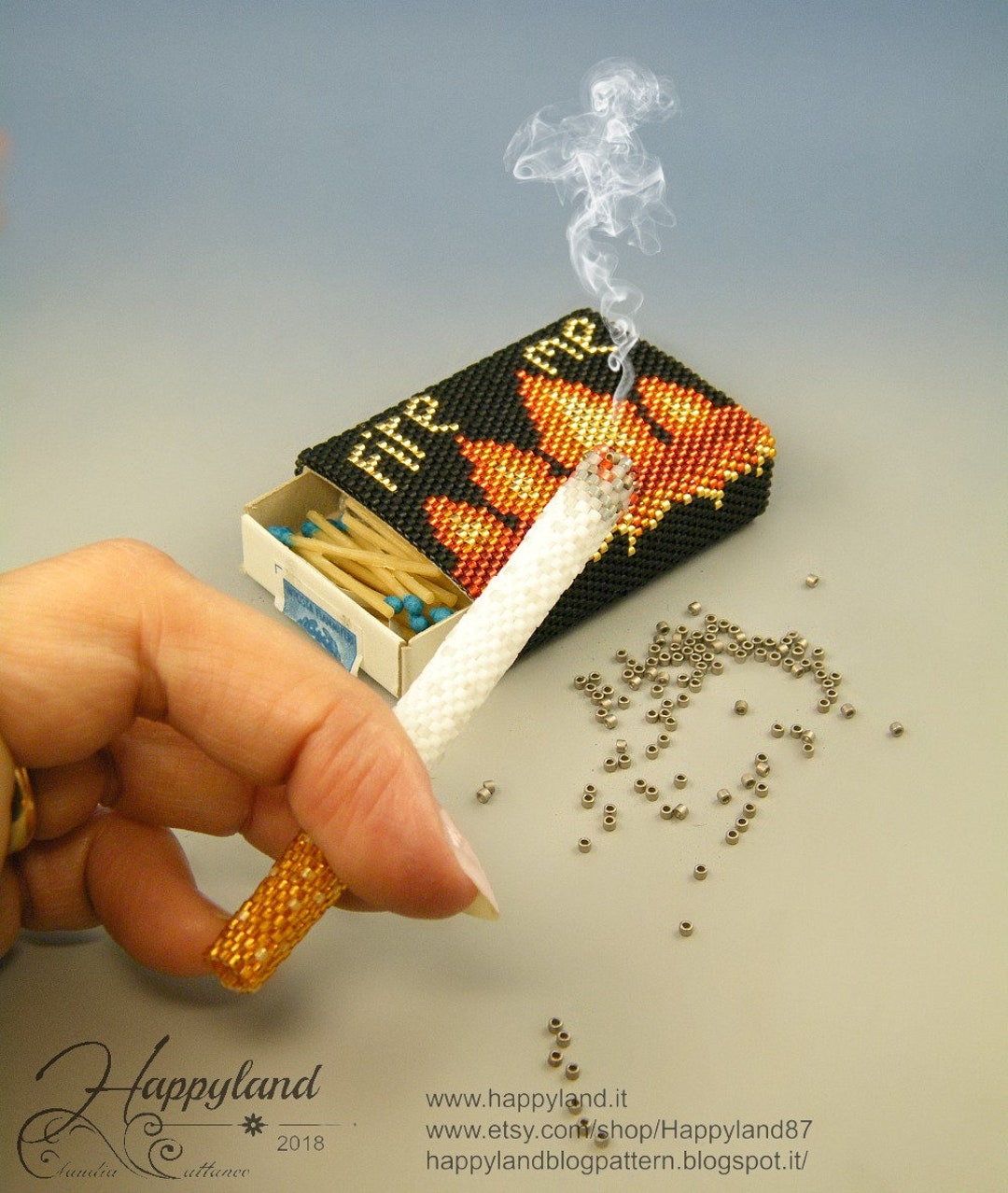 No Smoking Please! Peyote Tutorial for Cigarette and Cover - Etsy