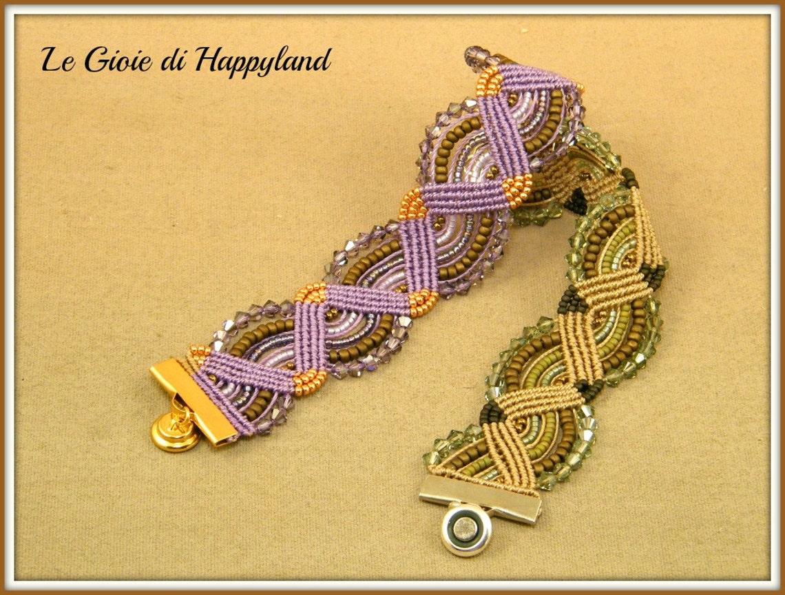 Macrame Waves Bracelet Tutorial Step by Step With Photos - Etsy