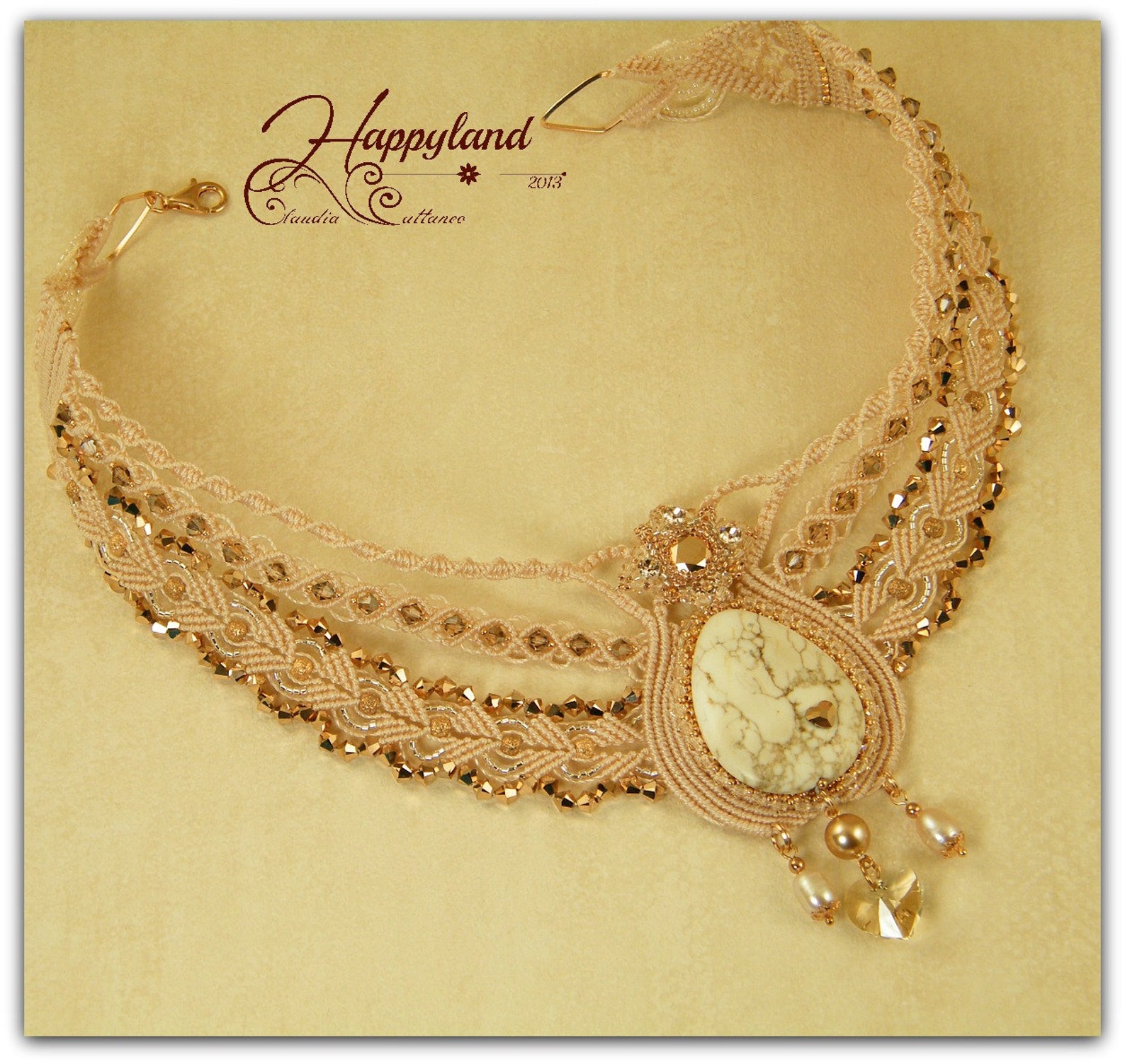 A Modern Fable Micro Macrame Necklace Tutorial - Etsy