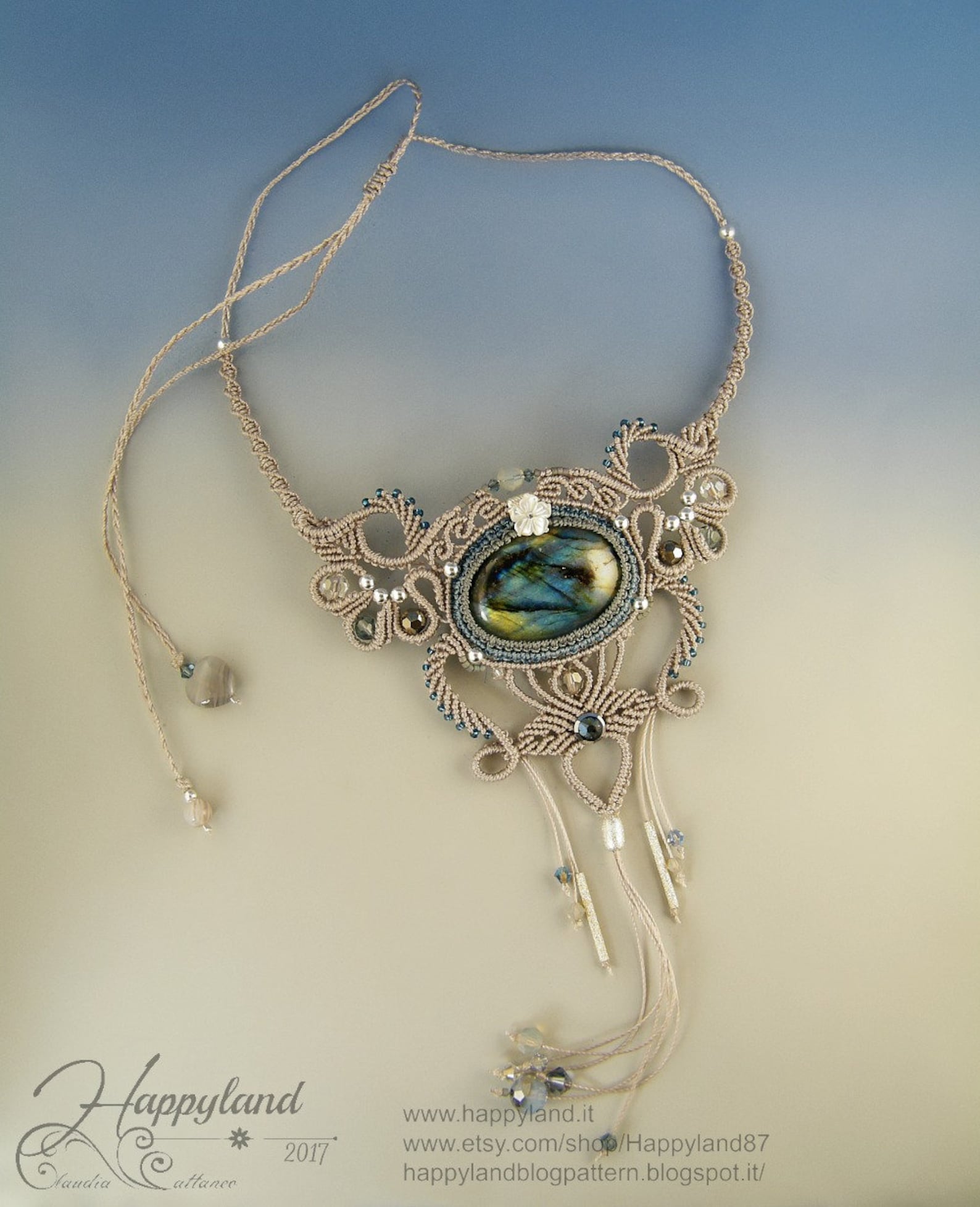 Insolence, Freeform Macramè Necklace Tutorial Step by Step - Etsy