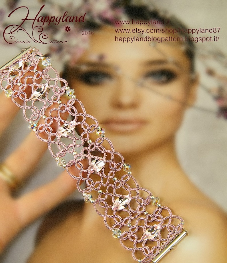 Melisandre, Needle Tatted Bracelet Tutorial Step by Step - Etsy