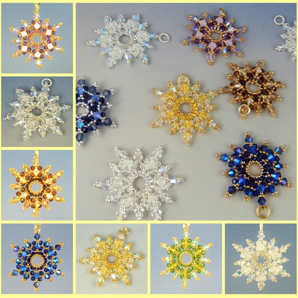 Beaded Snowflake Tutorial - Etsy