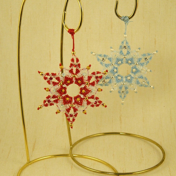 Macrame Snowflake - Etsy
