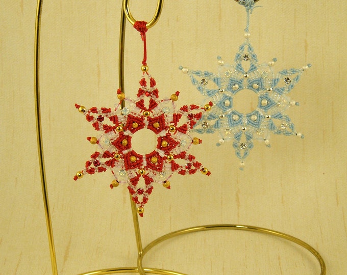 Macrame Snowflake Tutorial Step by Step - Etsy