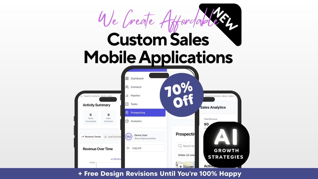 Custom CRM Sales App for Ios & Android | Mobile App for Small Business ...
