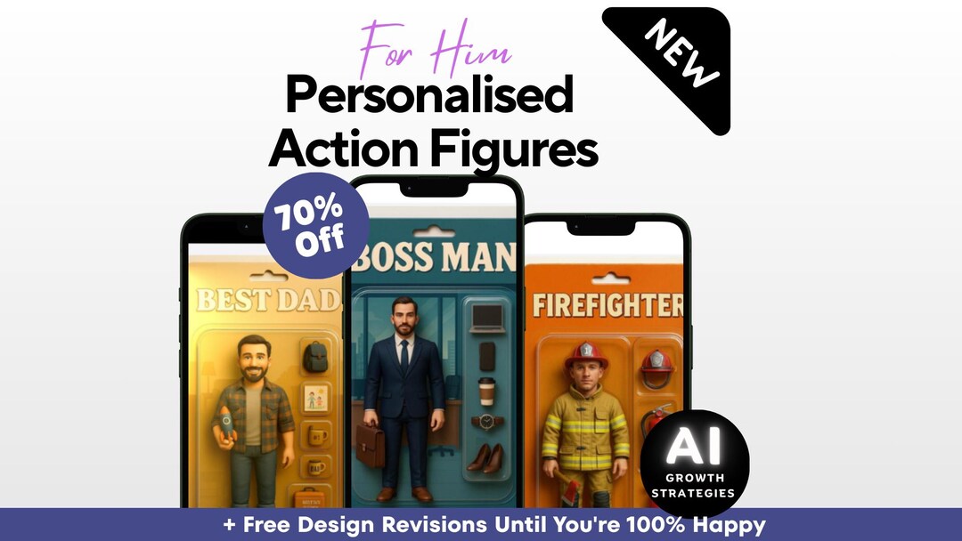 Personalized Action Figure Portrait | Custom Collectible Gift (digital ...