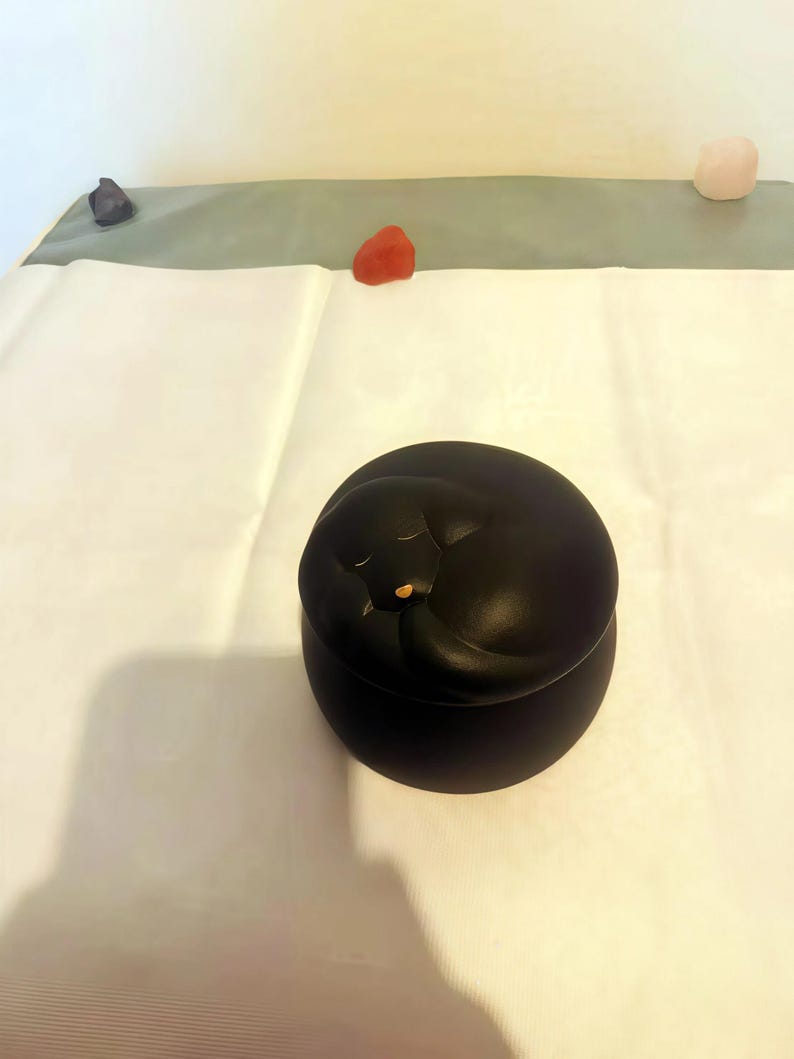 Customized Dog Ash Urn, Mini Ceramic Pet Ashes Keepsake, Cute Animal ...