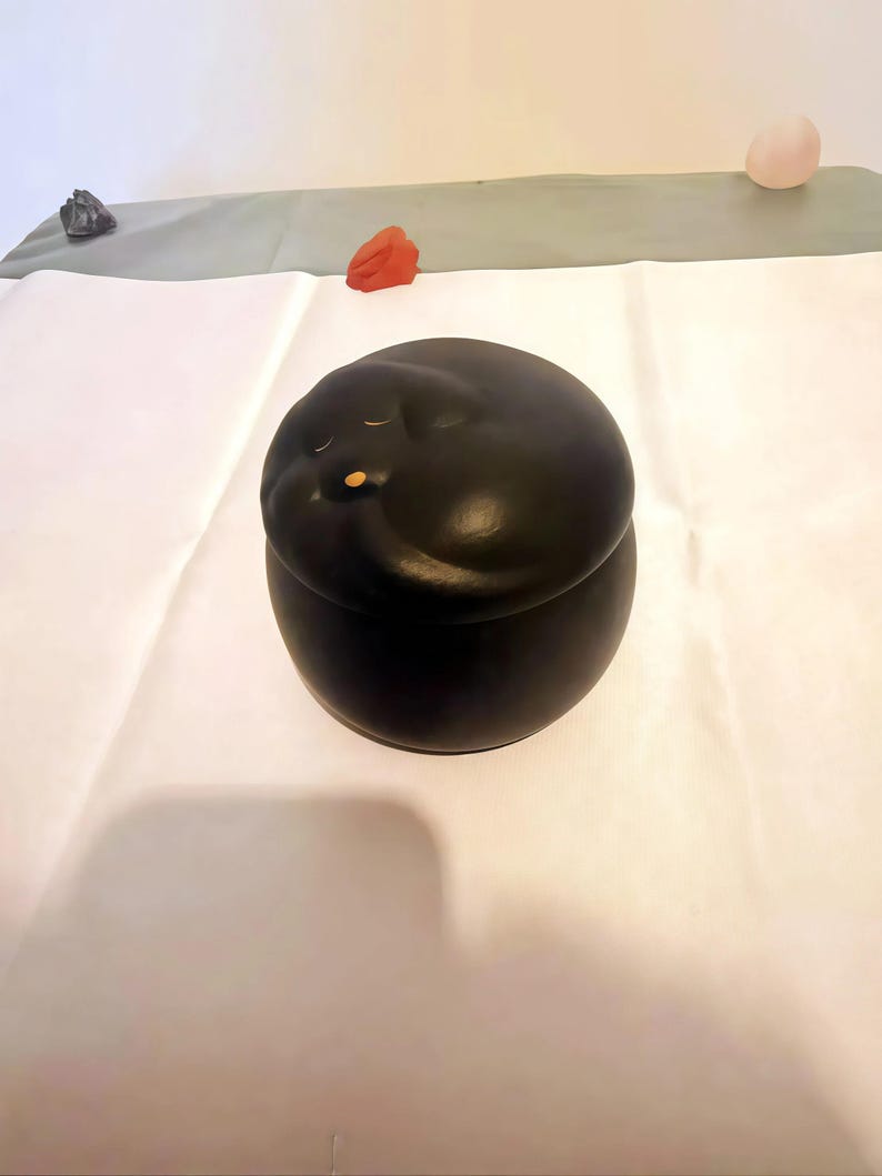 Customized Dog Ash Urn, Mini Ceramic Pet Ashes Keepsake, Cute Animal ...