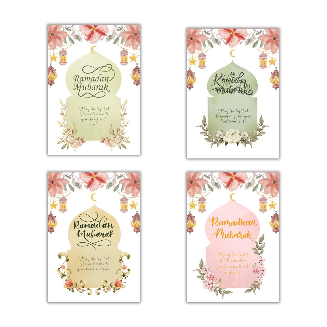 Ramadan Greeting Cards | Printable & Instant Download | A6 | NOT ...