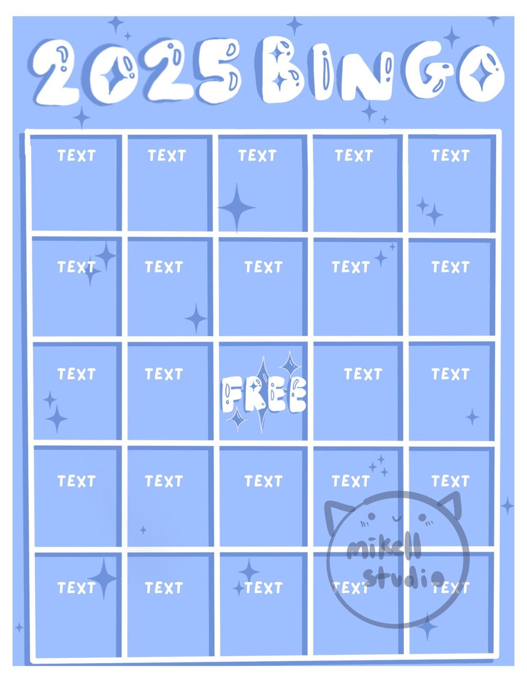 2025 Bingo Board Canva Template| Aesthetic New Years Resolutions | Goal ...