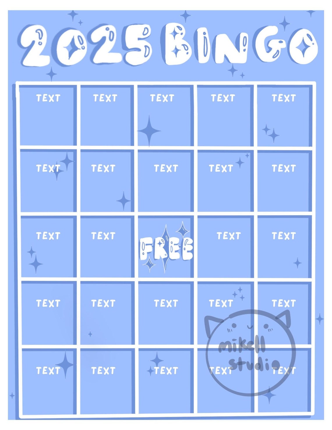 2025 Bingo Board Canva Template| Aesthetic New Years Resolutions | Goal ...