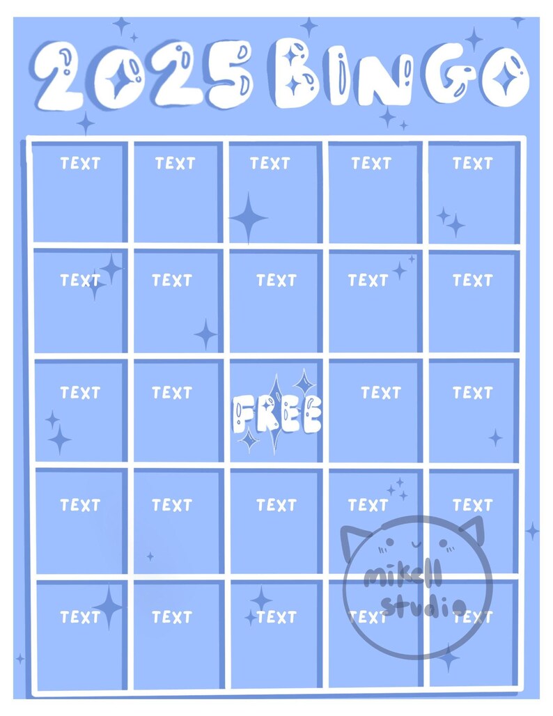2025 Bingo Board Canva Template| Aesthetic New Years Resolutions | Goal ...