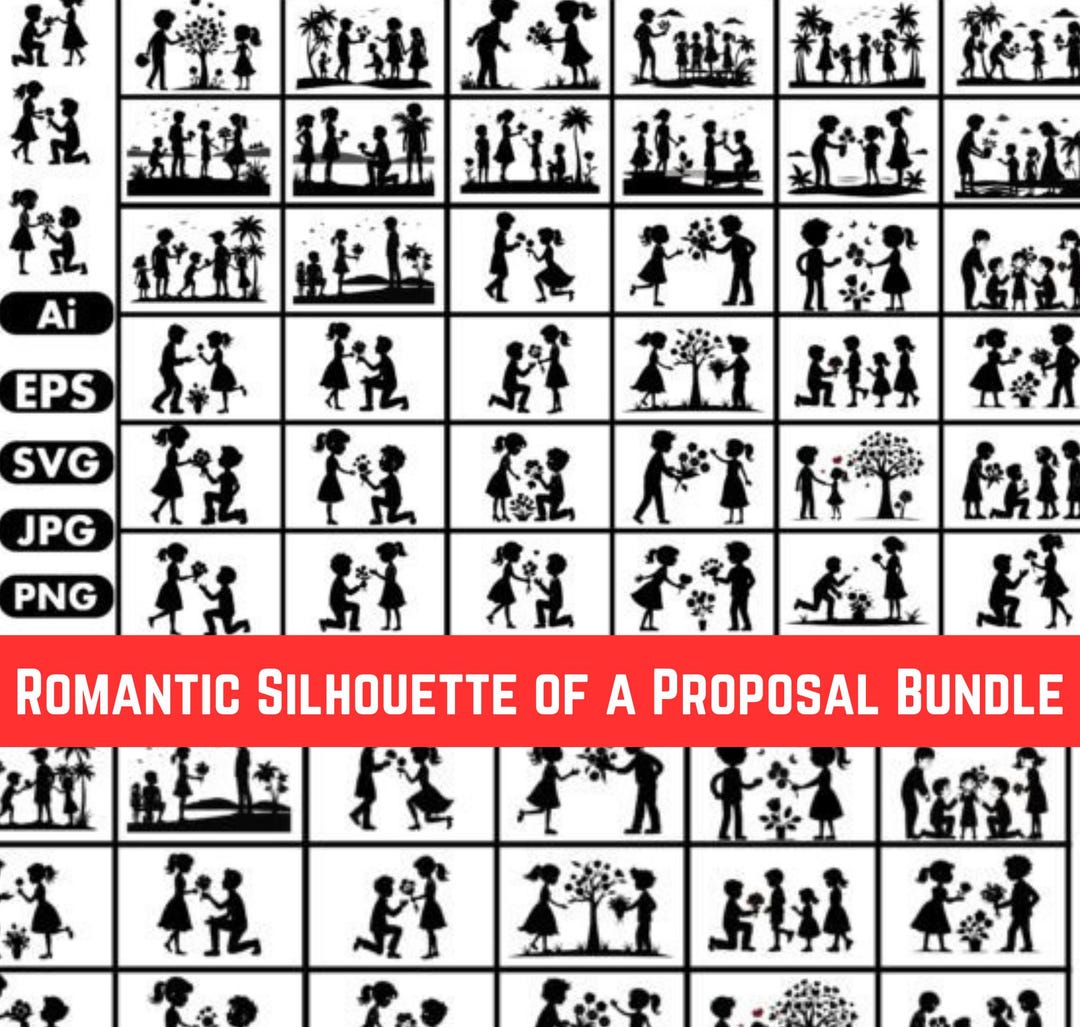 Couple SVG Bundle - Couple PNG Bundle - Couple Clipart - Couple SVG Cut ...