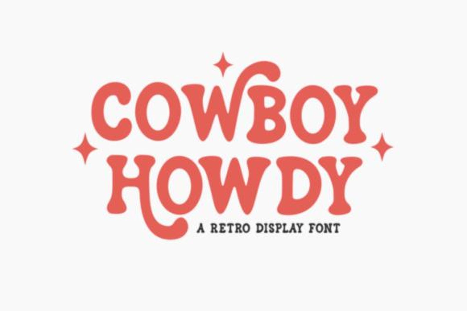 Cowboy Font Western Monogram Font Western Font Style Font With Tails ...