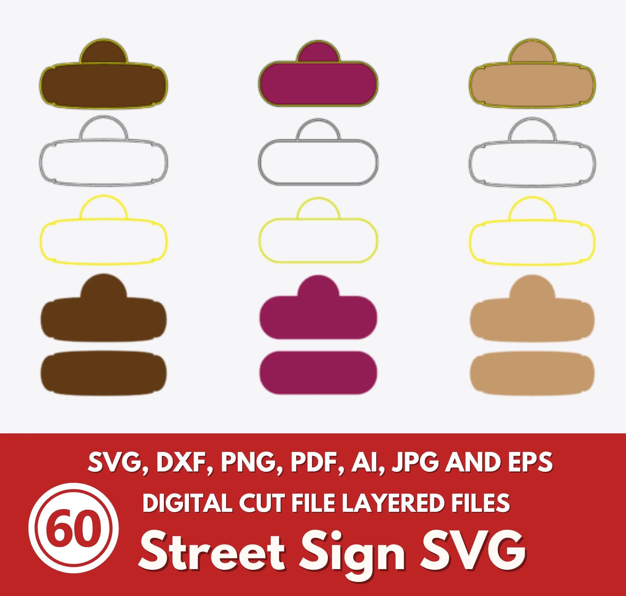 Street Sign SVG, Street Logo Cricut, Street Svg Sign, Custom Street ...