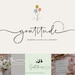 Gratitude Font, Cursive Font Bundle, Script Fonts, Canva Font ...