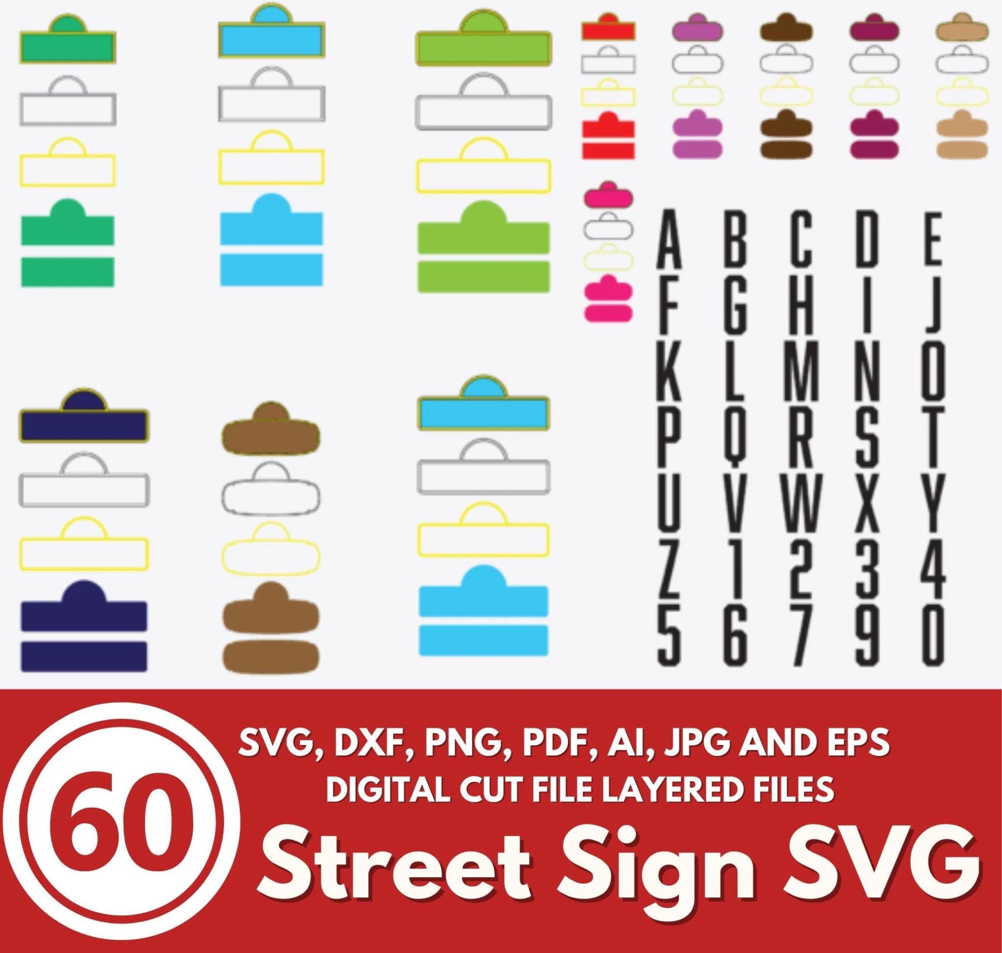 Street Sign SVG, Street Logo Cricut, Street Svg Sign, Custom Street ...