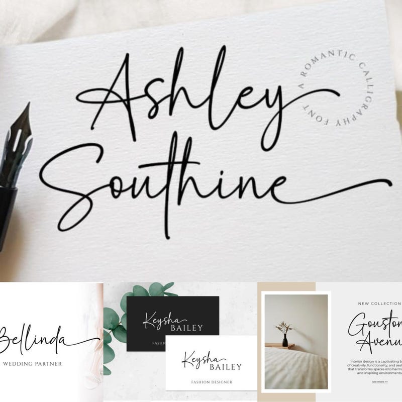 Script Font - Etsy