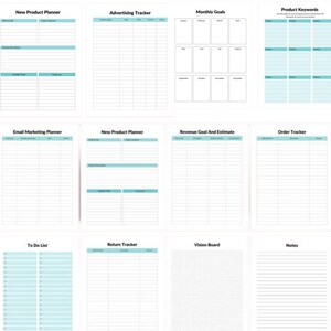 Editable Online Shop Planner Template, New E-commerce Launch Planner ...