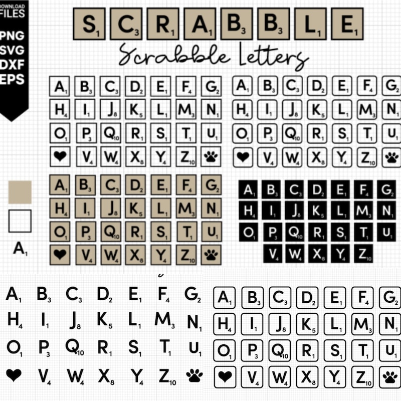 Scrabble Name Svg Laser - Etsy