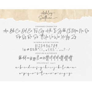 Ashley Southine - Calligraphy Font, Script Font, Cricut Font, Cursive ...