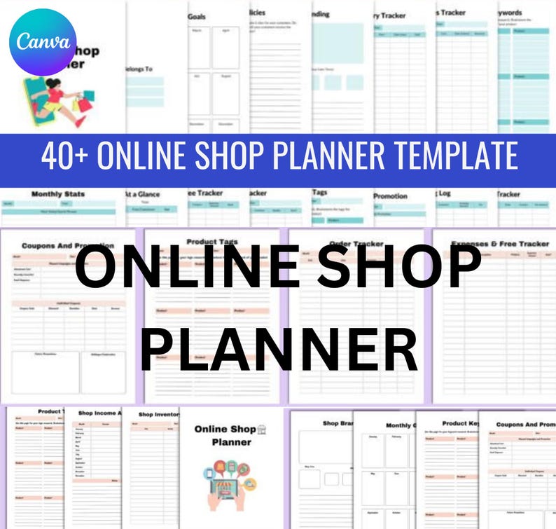 Editable Online Shop Planner Template, New E-commerce Launch Planner ...