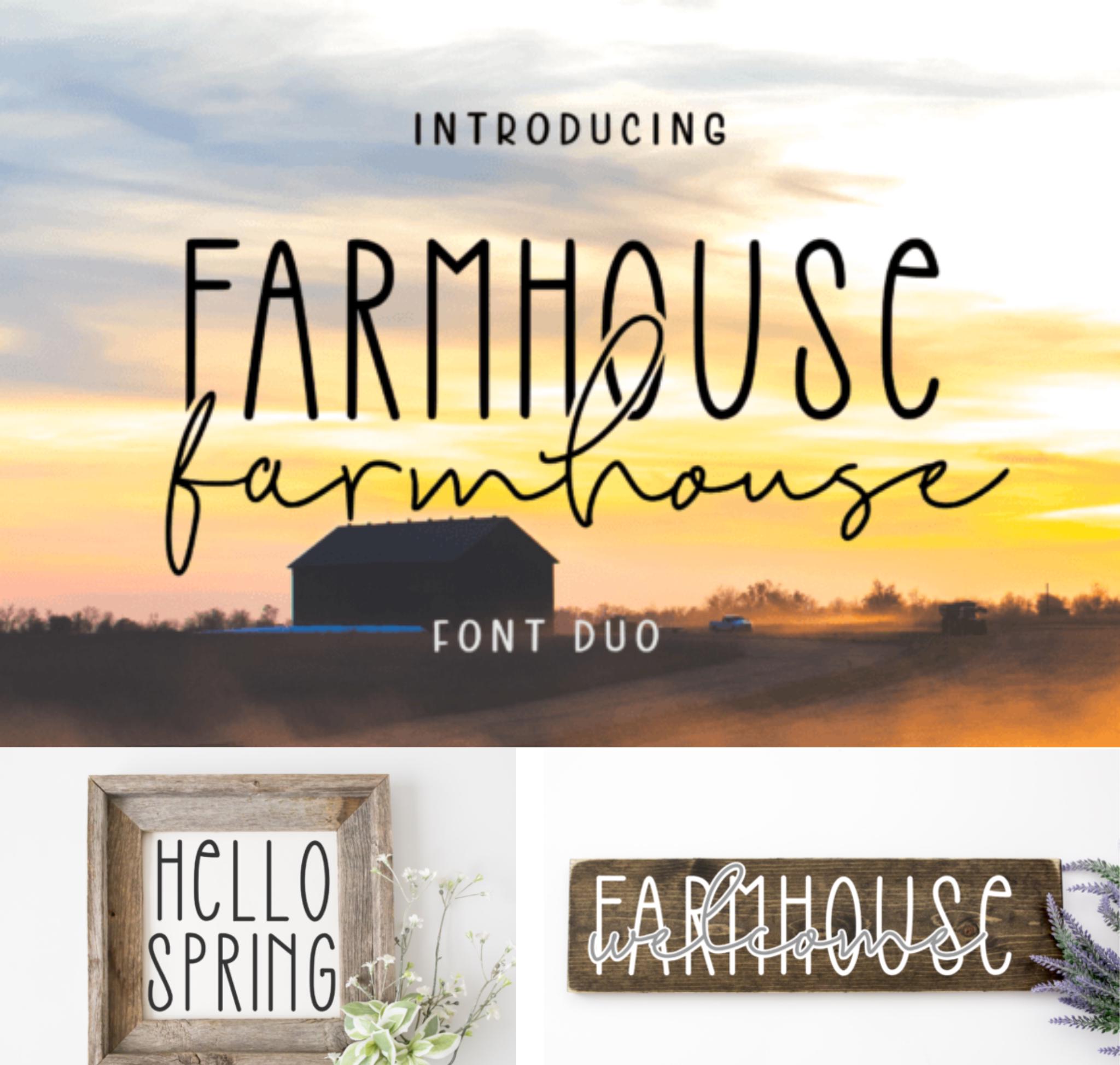 Farmhouse Font | Bouncy Font, Font With Tail, Craft Fonts, Bridesmaids ...