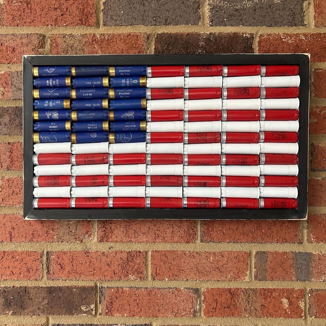 USA Shotgun Shell American Flag Made in USA Rustic Great for Any ...