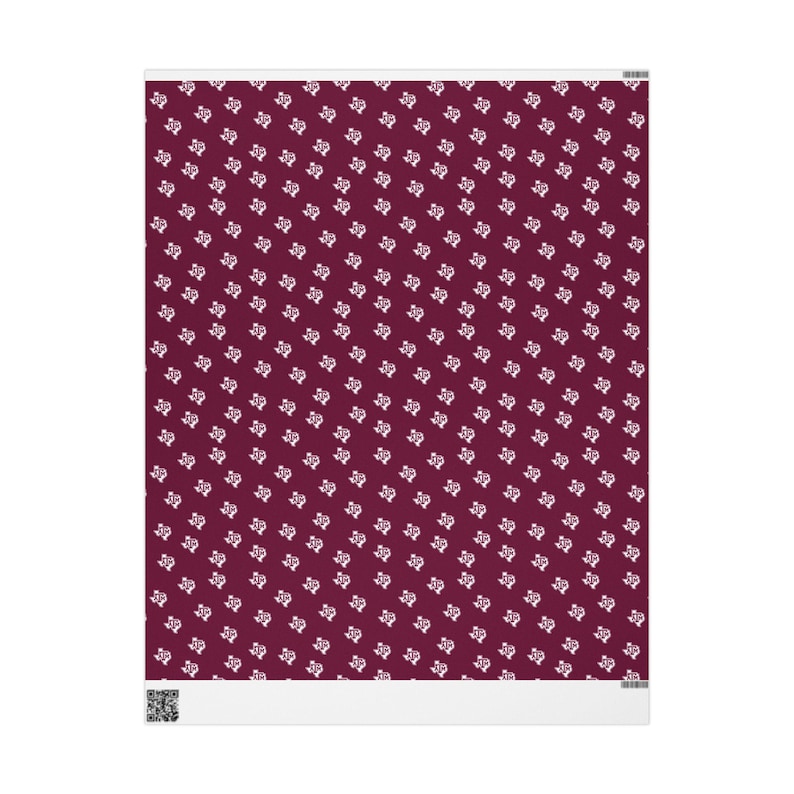 Texas A&M Themed Wrapping Paper With Official Logo - Etsy
