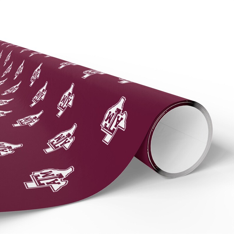 Texas A&M Themed Wrapping Paper With Official Logo - Etsy